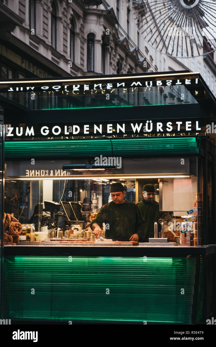 Sausage stand vienna hi-res stock photography and images - Alamy
