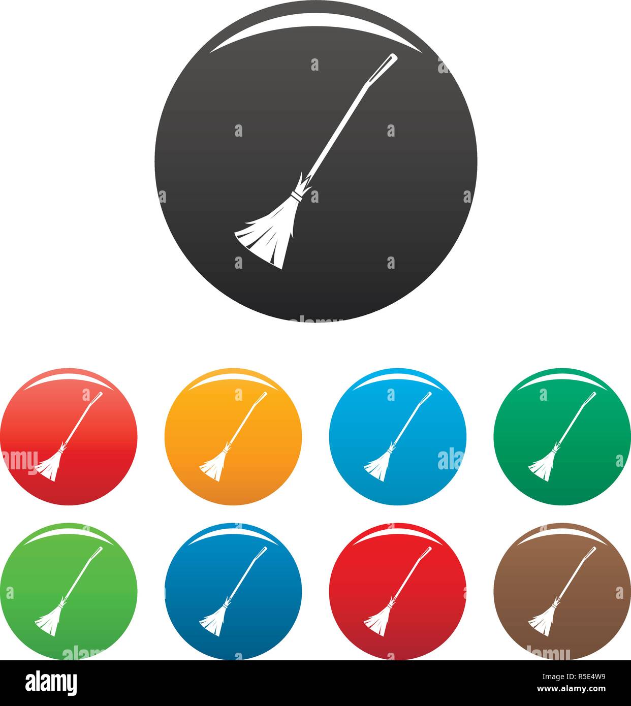 Broom icon. Simple illustration of broom vector icon for web design ...