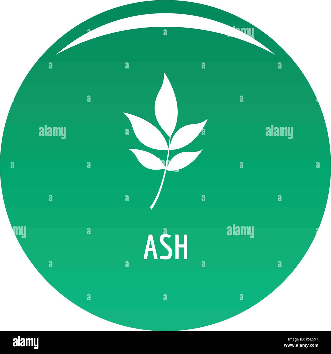 Ash leaf icon. Simple illustration of ash leaf vector icon for any ...