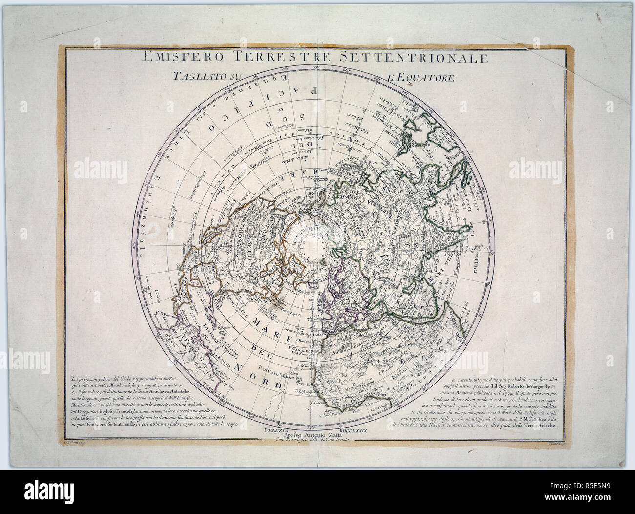 Earth's northern hemisphere / Emisfero terrestre settentrionale ca ...