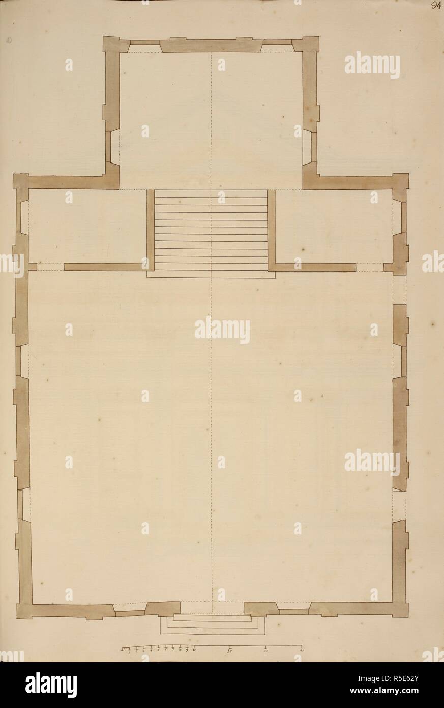 Architectural drawing of Venice building floor plan. Admiranda Urbis ...