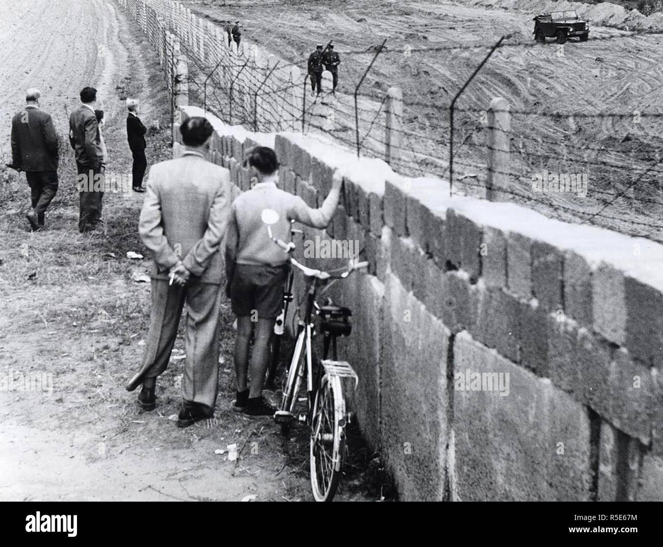 Here, on the Line Between the Outskirts of West Berlin (Left) and East ...