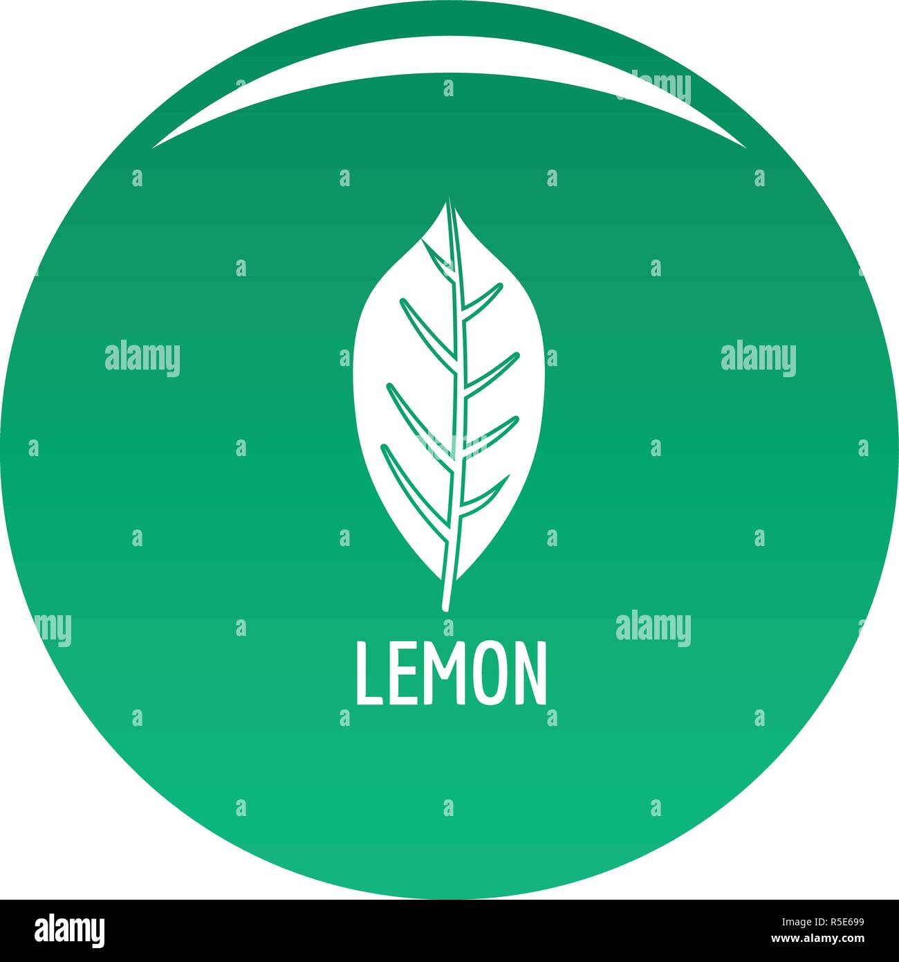 Lemon leaf icon. Simple illustration of lemon leaf vector icon for any ...