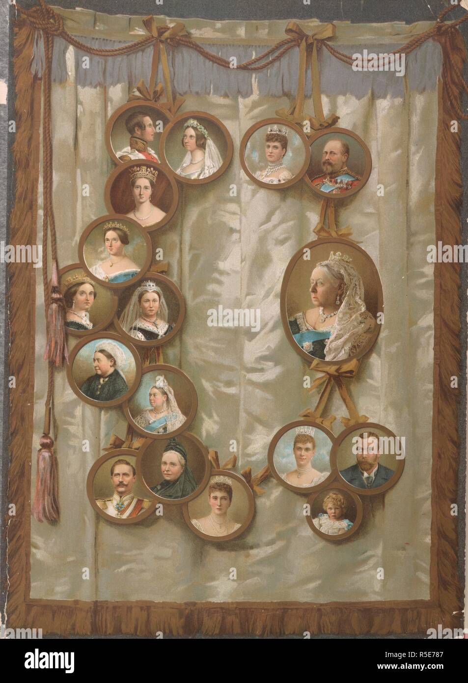 Queen Victoria and members of the royal family. Illustrated London News ...