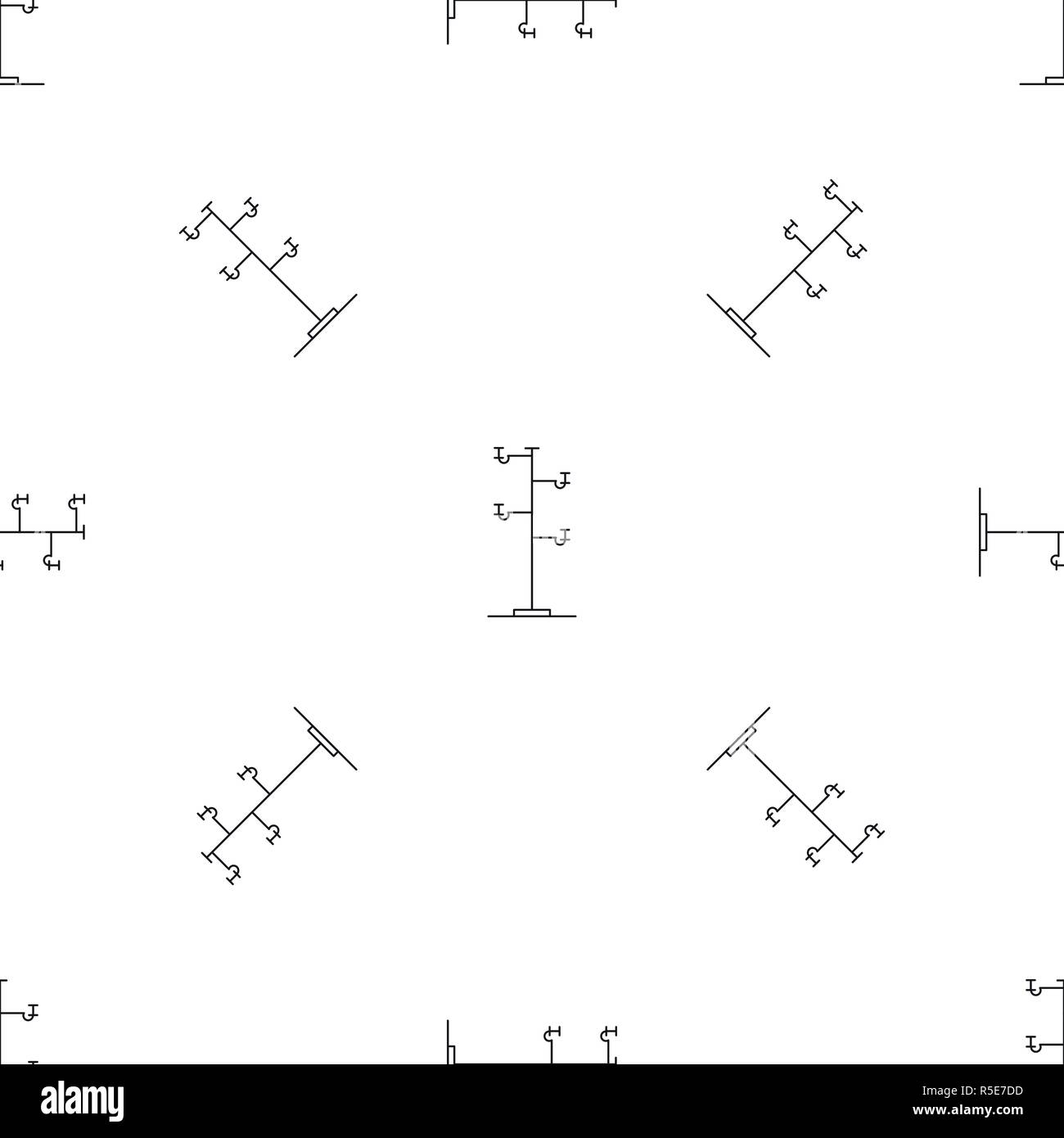 Wooden pole pattern seamless vector repeat geometric for any web design Stock Vector Image & Art ...