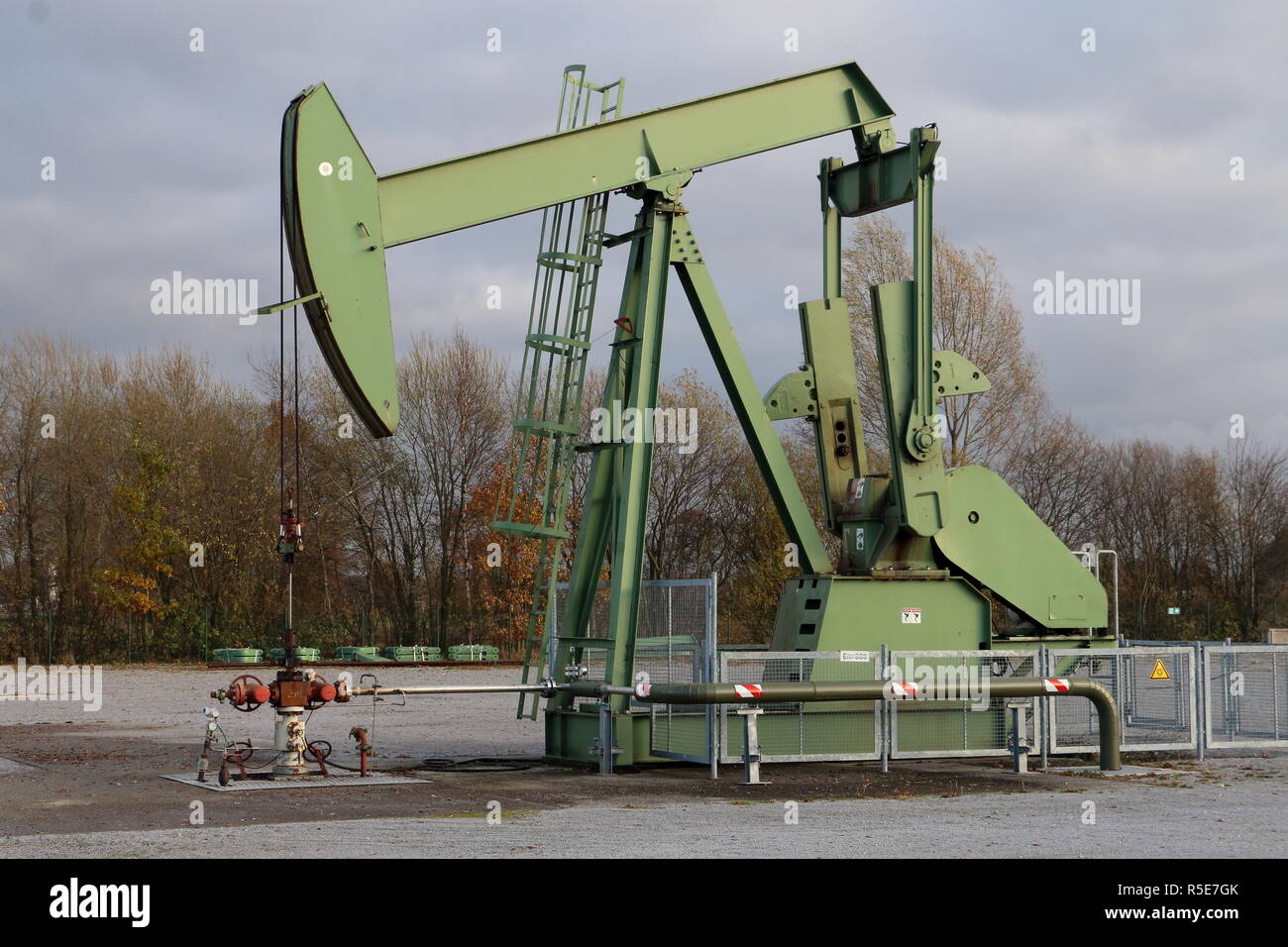 Digging For Oil With Machine