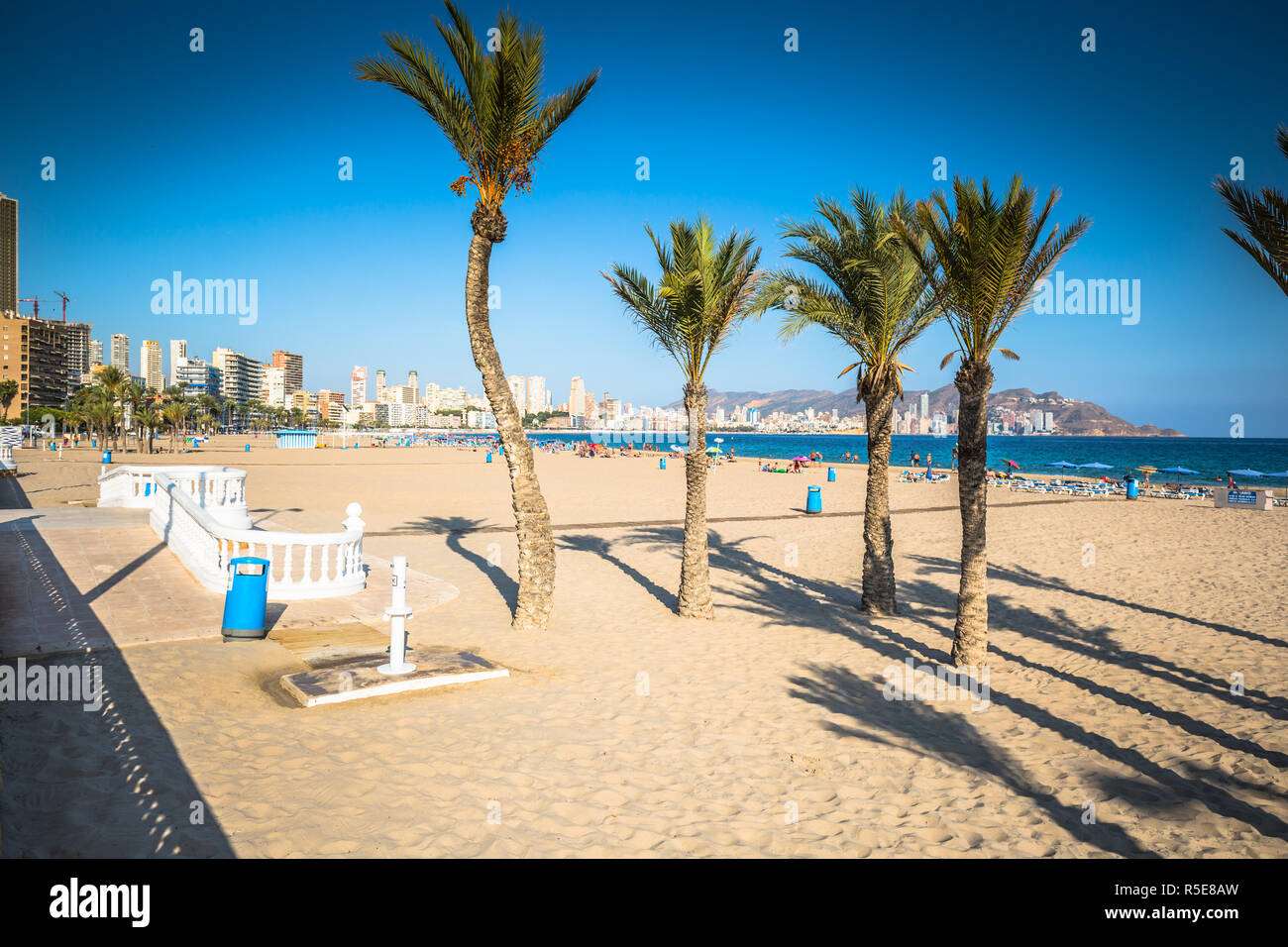 benidorm levante beach in alicante spain Stock Photo - Alamy