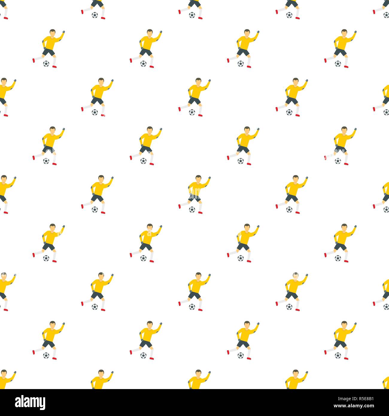 Running goalkeeper pattern seamless vector repeat for any web design ...