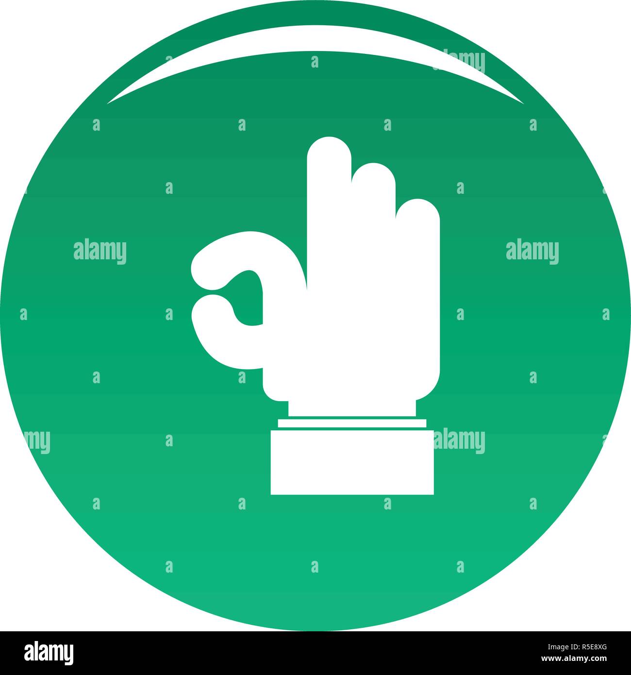 Hand everything good icon. Simple illustration of hand everything good ...