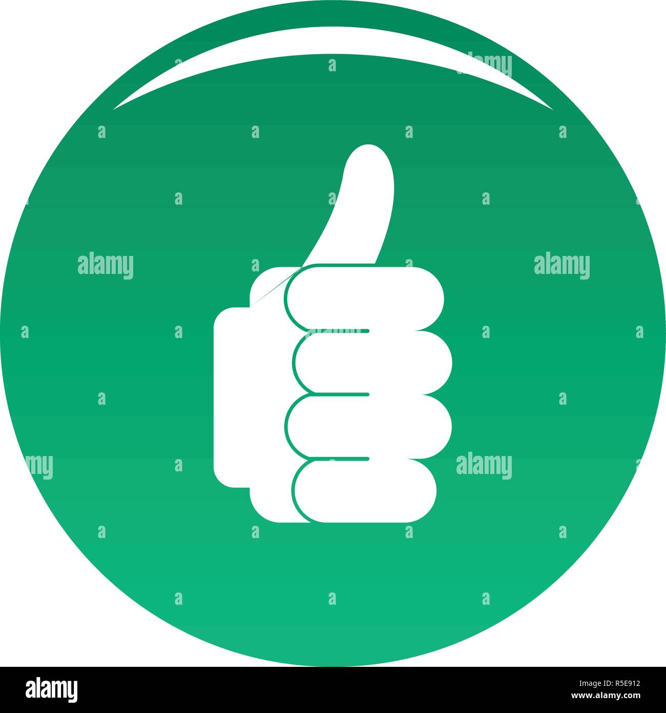 Hand approval icon. Simple illustration of hand approval vector icon ...