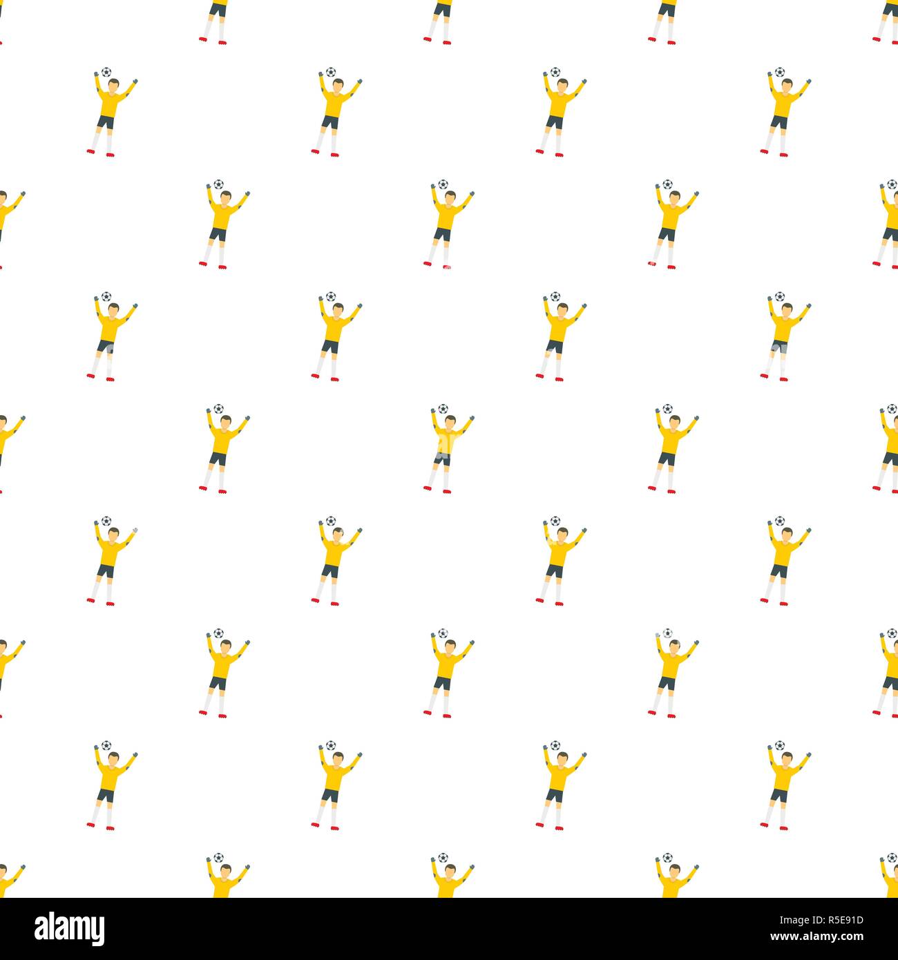 Team goalkeeper pattern seamless vector repeat for any web design Stock ...