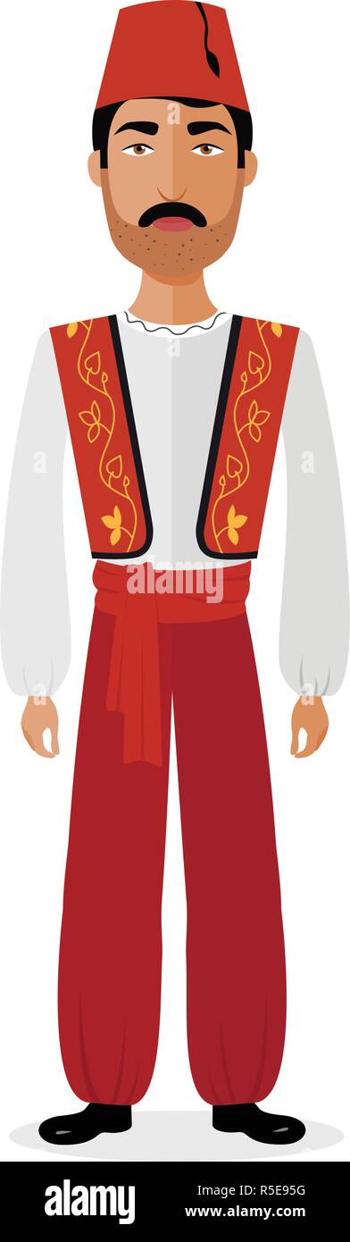 Turkey traditional dress man Stock Vector Images - Alamy