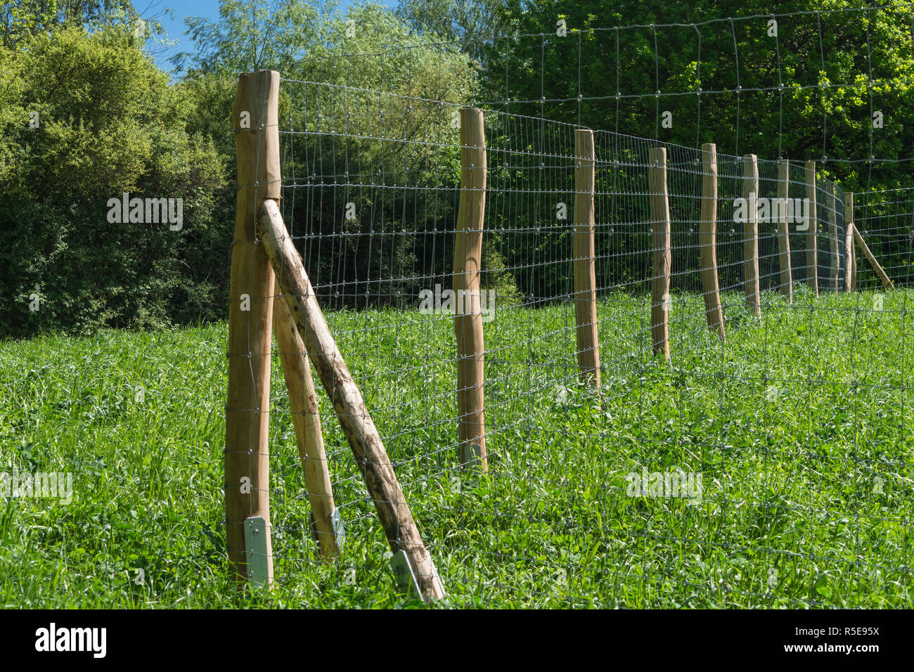 fence from a pasture Stock Photo - Alamy