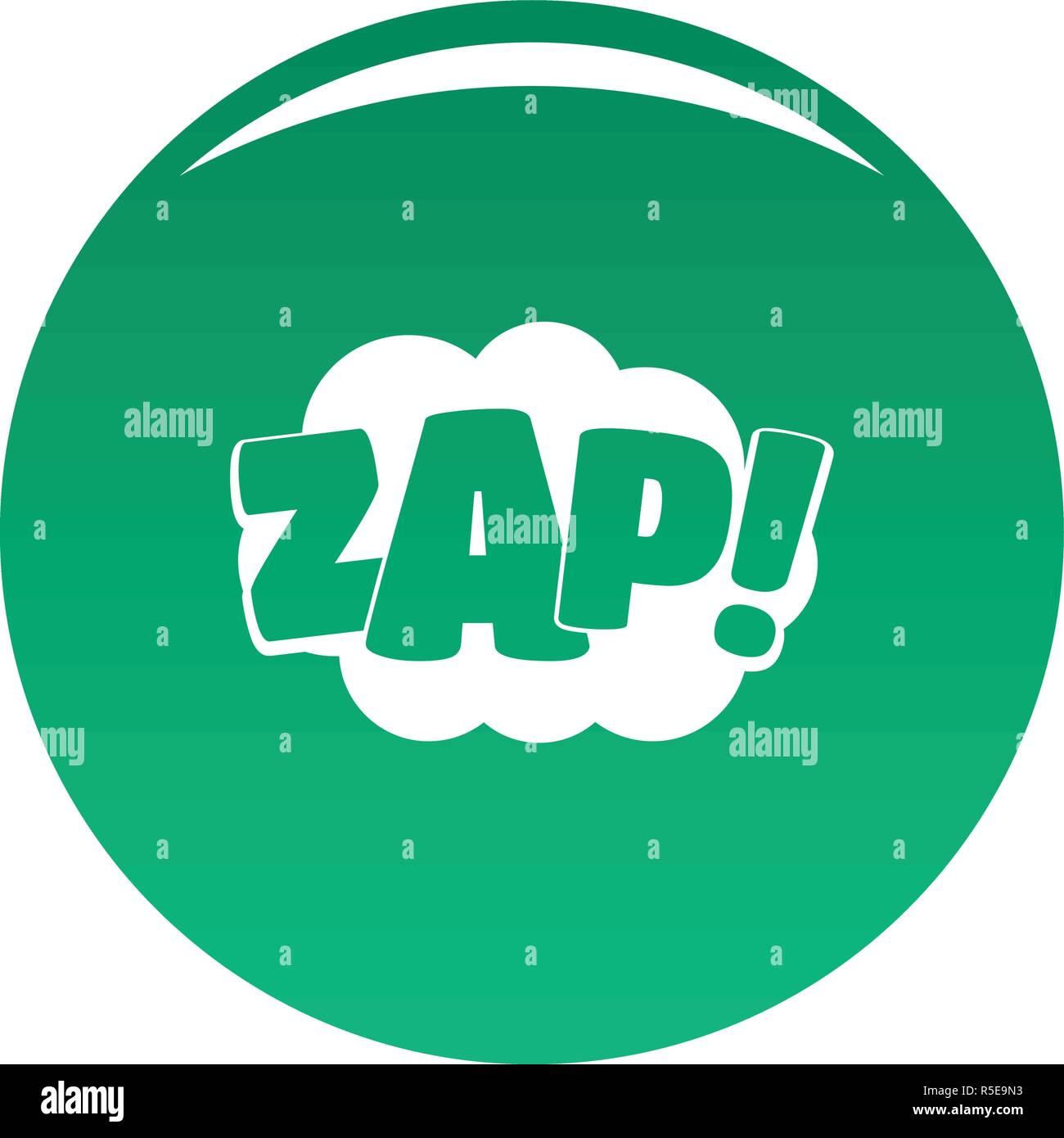 Comic boom zap icon. Simple illustration of comic boom zap vector icon ...