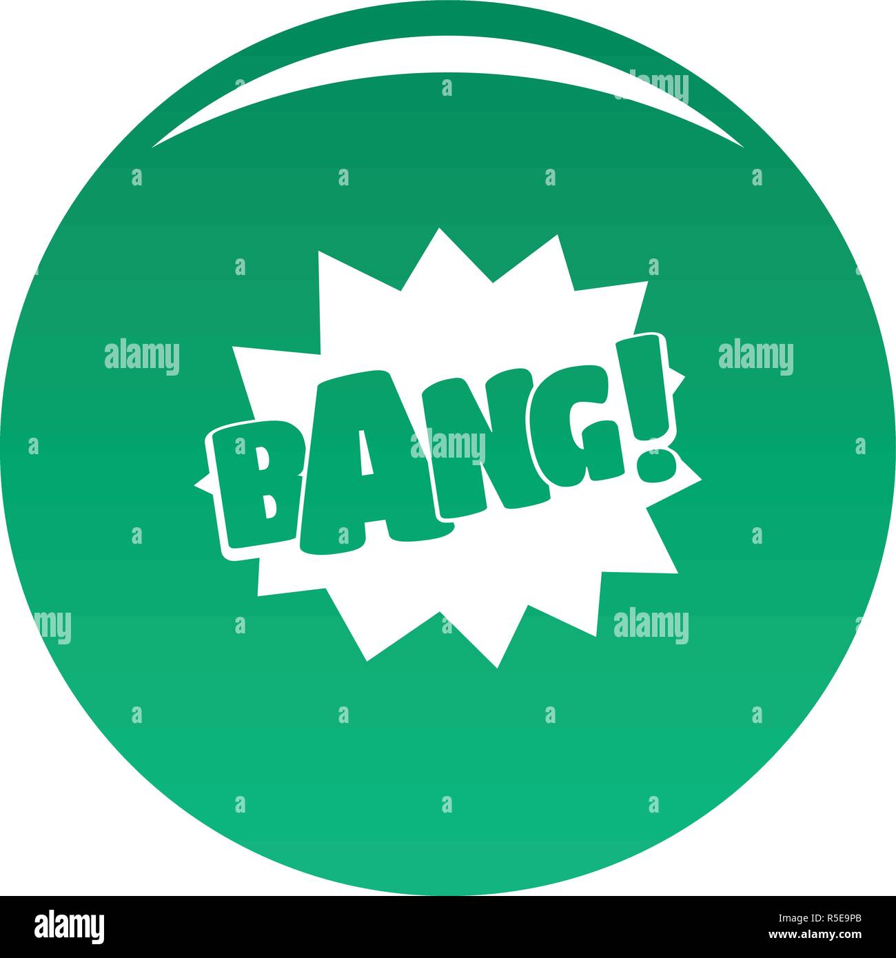 Comic boom bang icon. Simple illustration of comic boom bang vector ...