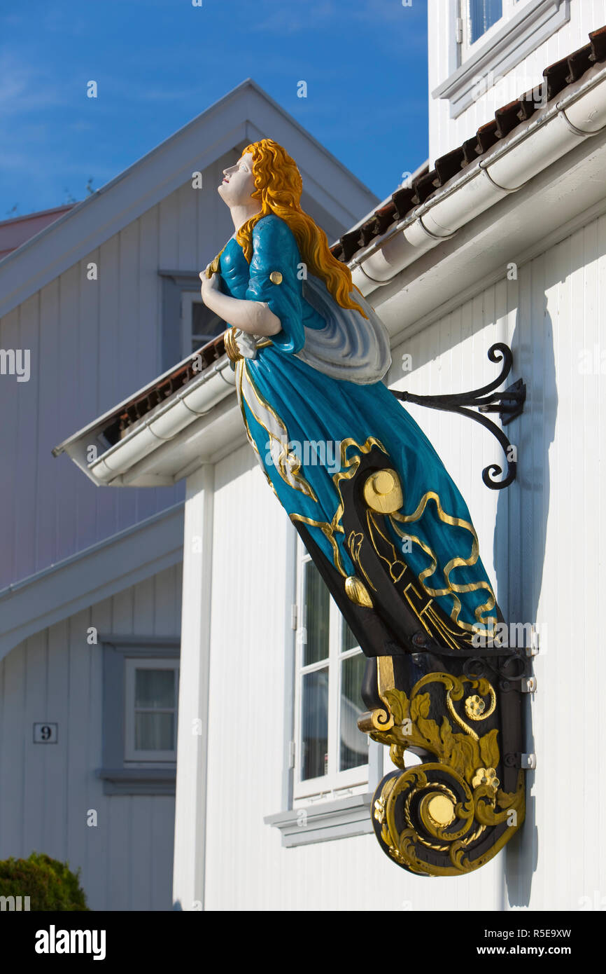Ship Figurehead, Drobak, Akershus County, Follo District, Norway Stock ...