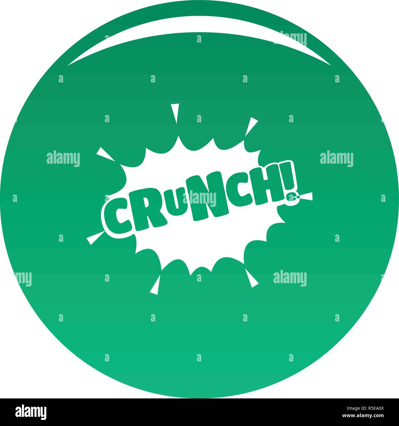 Comic boom crunch icon. Simple illustration of comic boom crunch vector ...