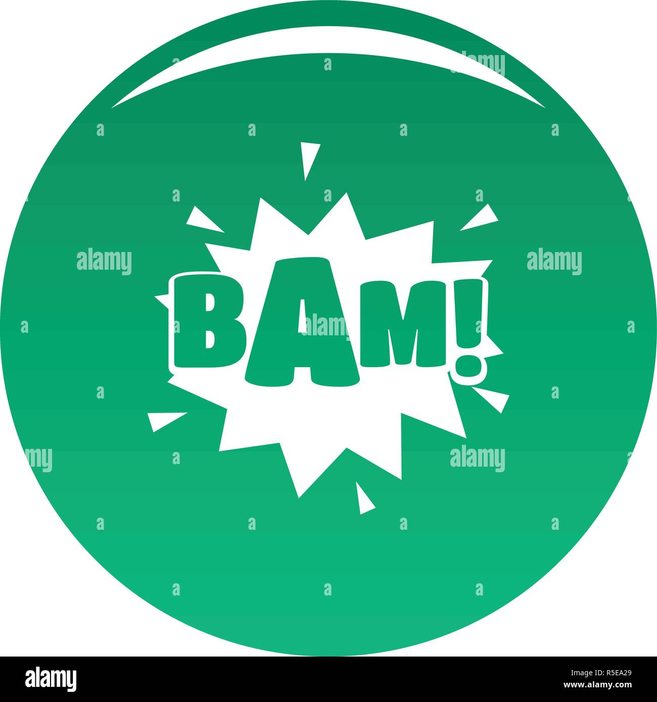 Comic boom bam icon. Simple illustration of comic boom bam vector icon ...