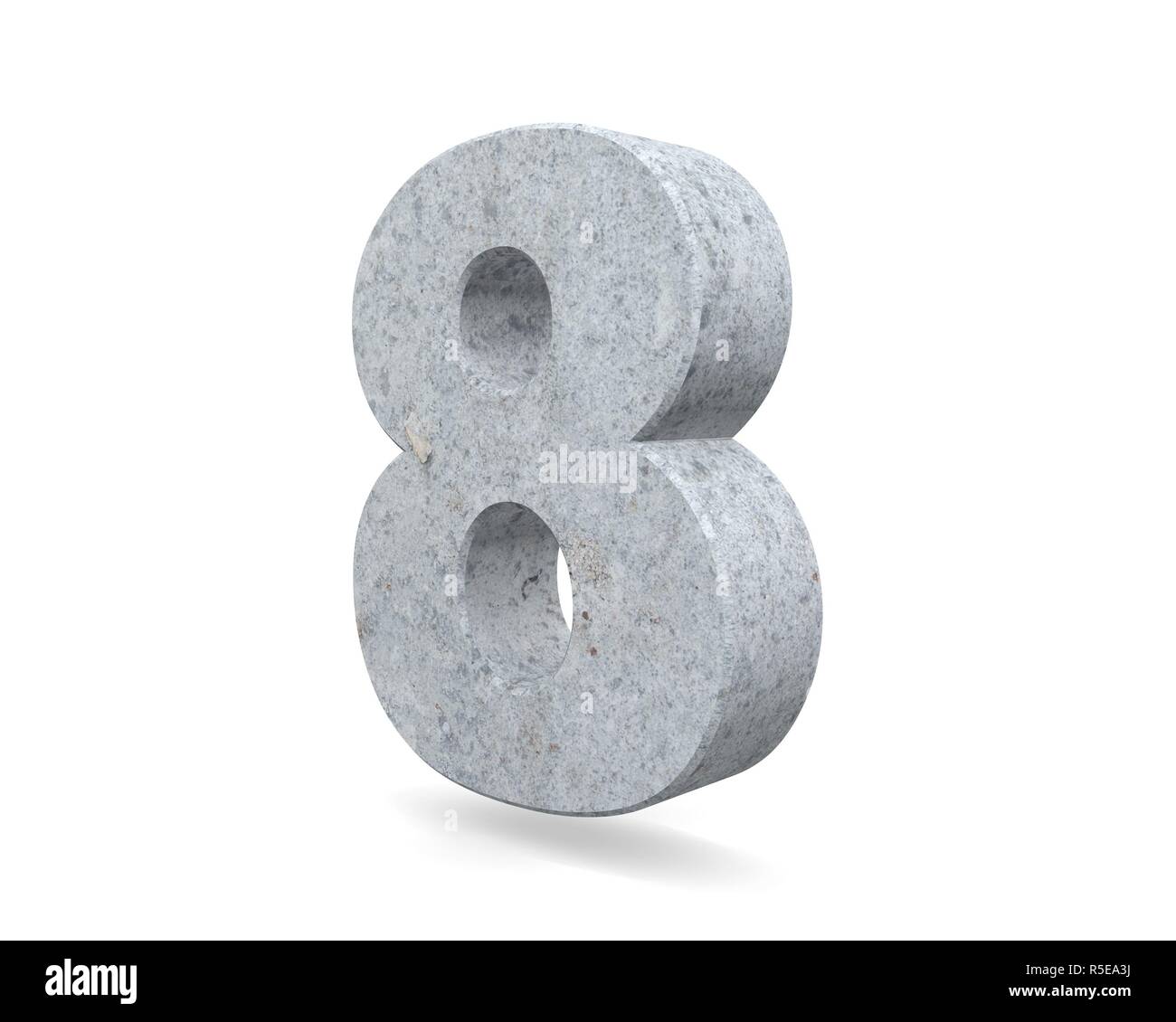 3D rendering concrete number 8 eight. 3D render Illustration Stock ...