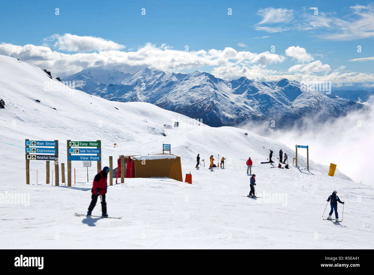 Treble Cone, Wanaka, Central Otago, South Island, New Zealand Stock ...