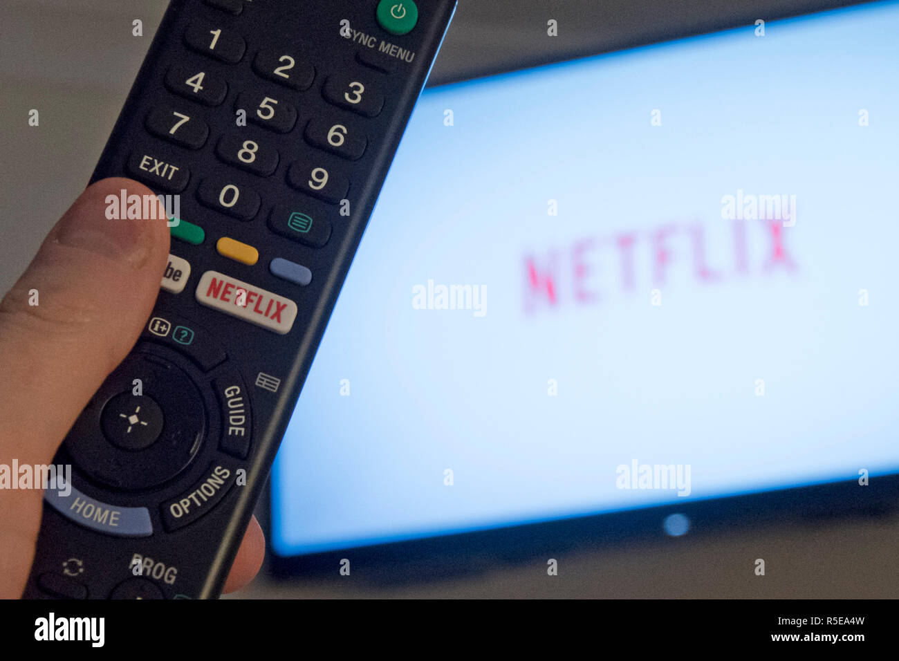 Tv netflix stream streaming services hi-res stock photography and ...