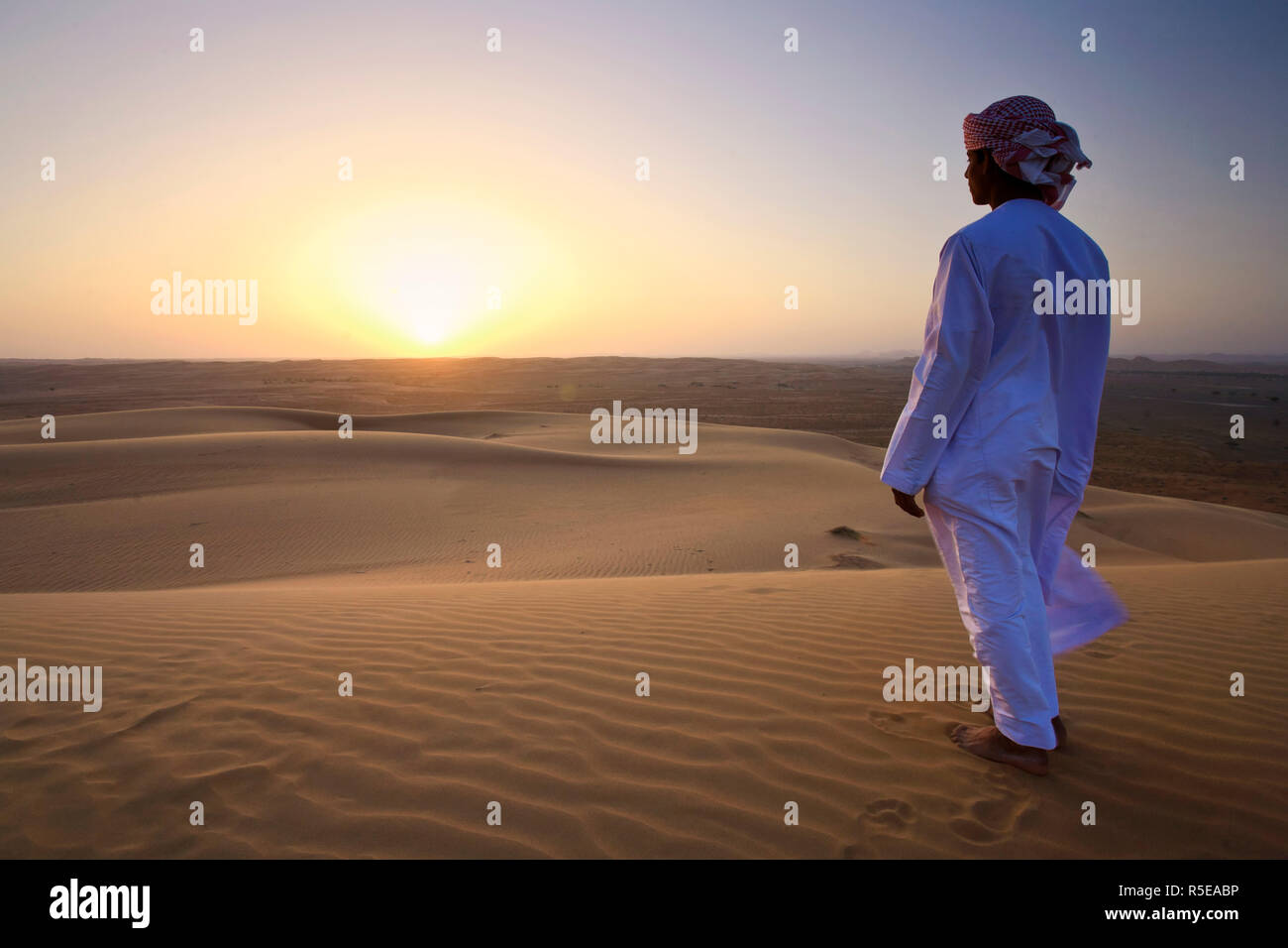 Oman, Wahiba Sands, Desert Landscape Stock Photo - Alamy