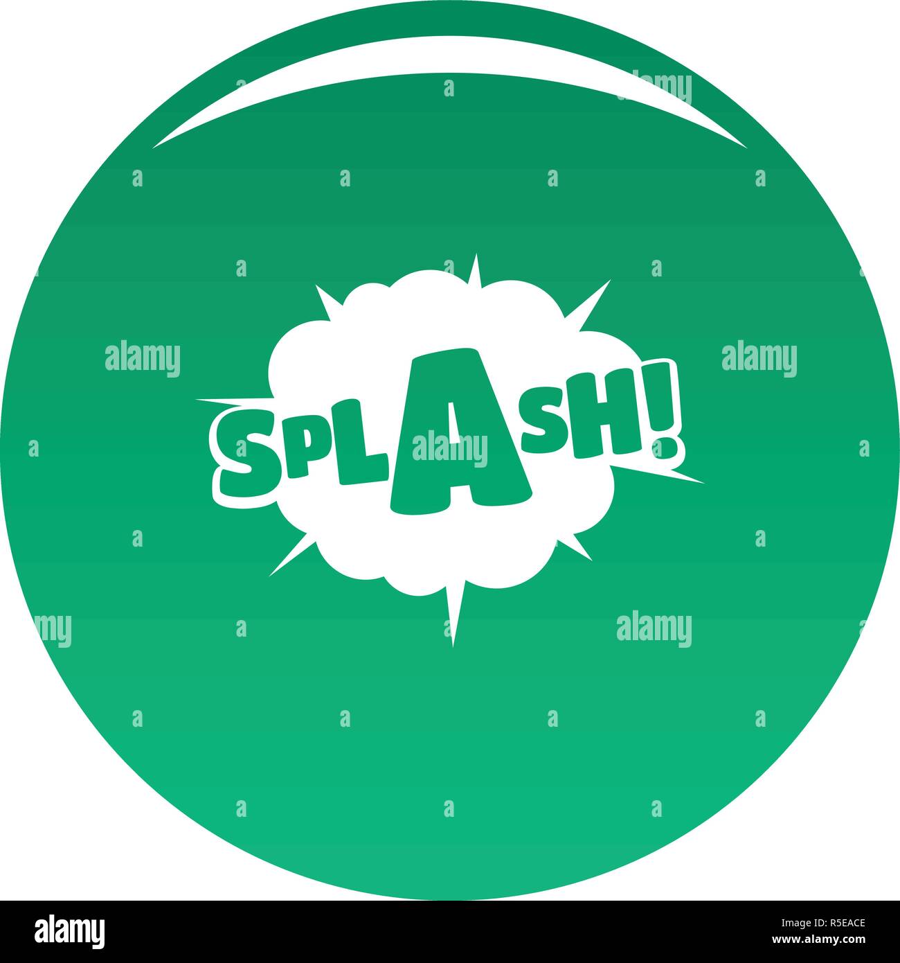 Comic boom splash icon. Simple illustration of comic boom splash vector ...