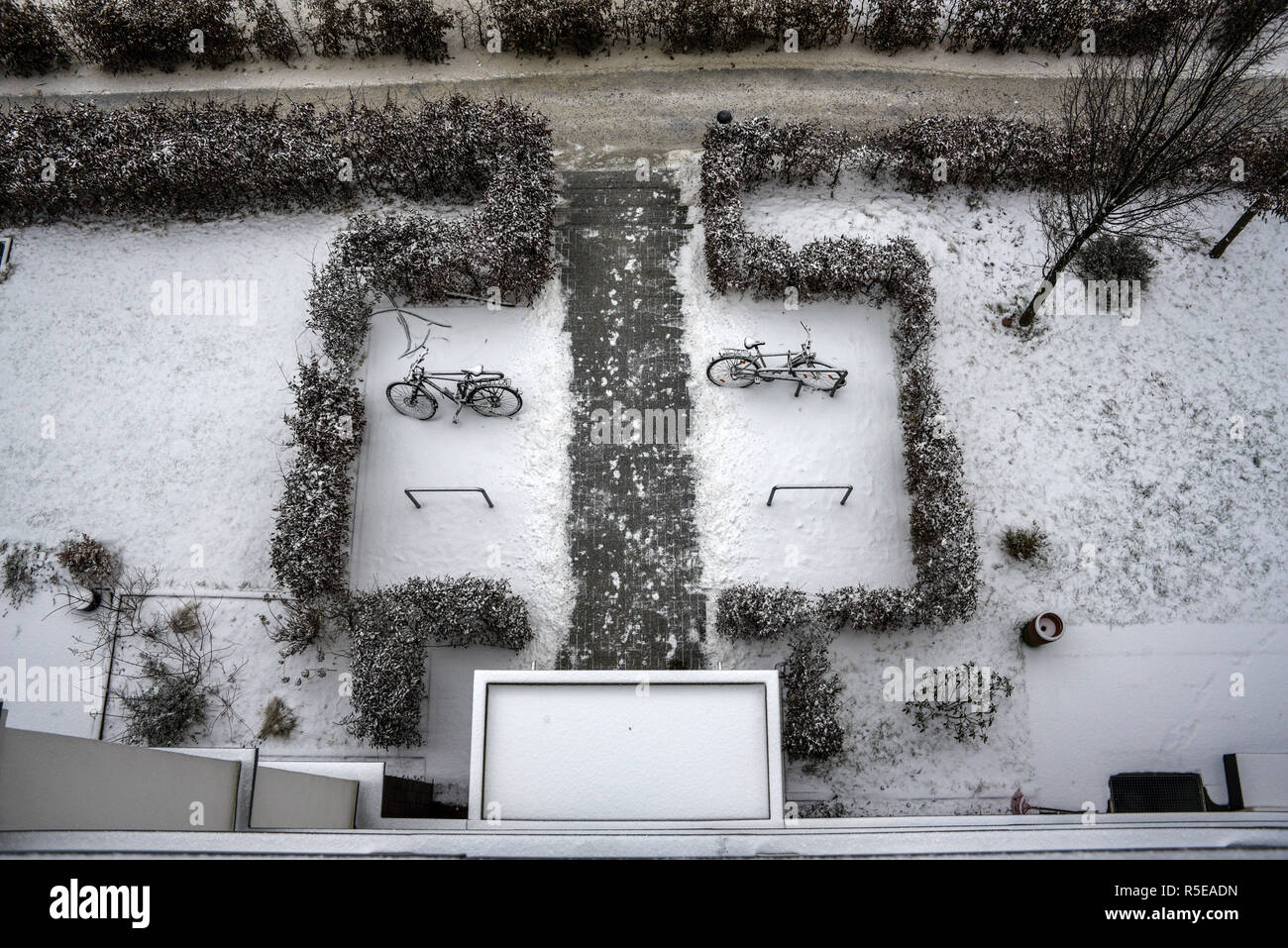 Snow falls during winter in Berlin Stock Photo - Alamy