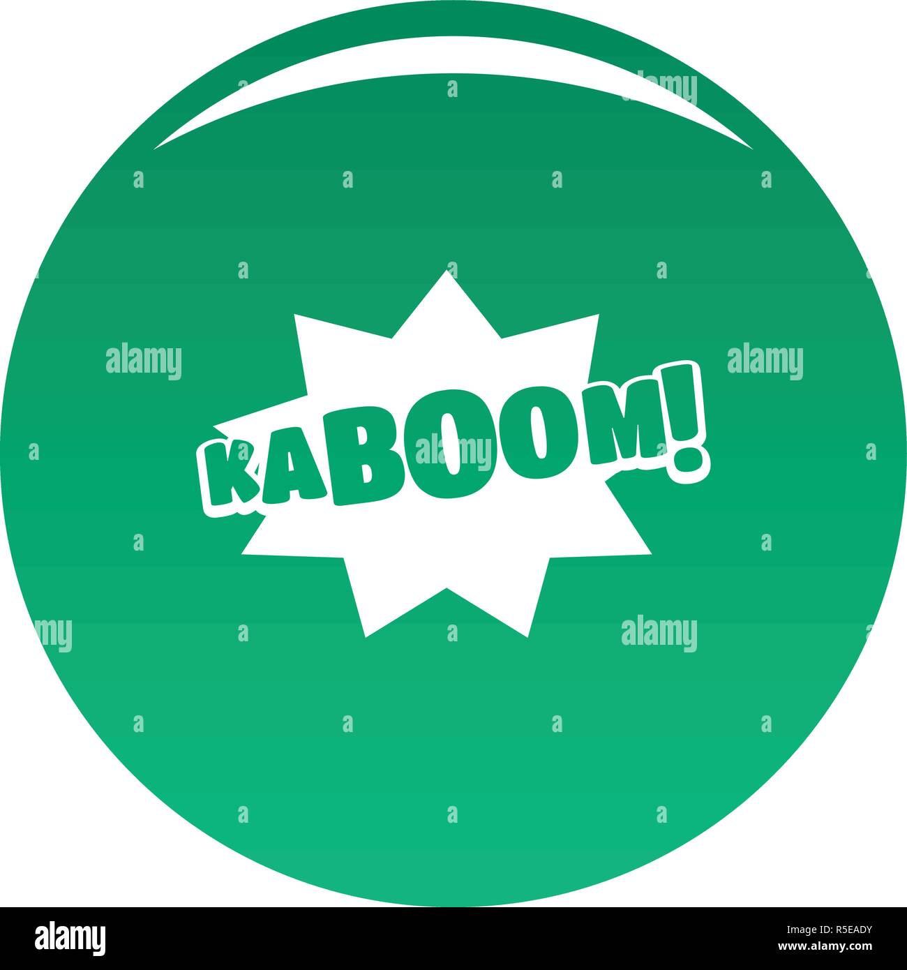 Comic boom kaboom icon. Simple illustration of comic boom kaboom vector ...