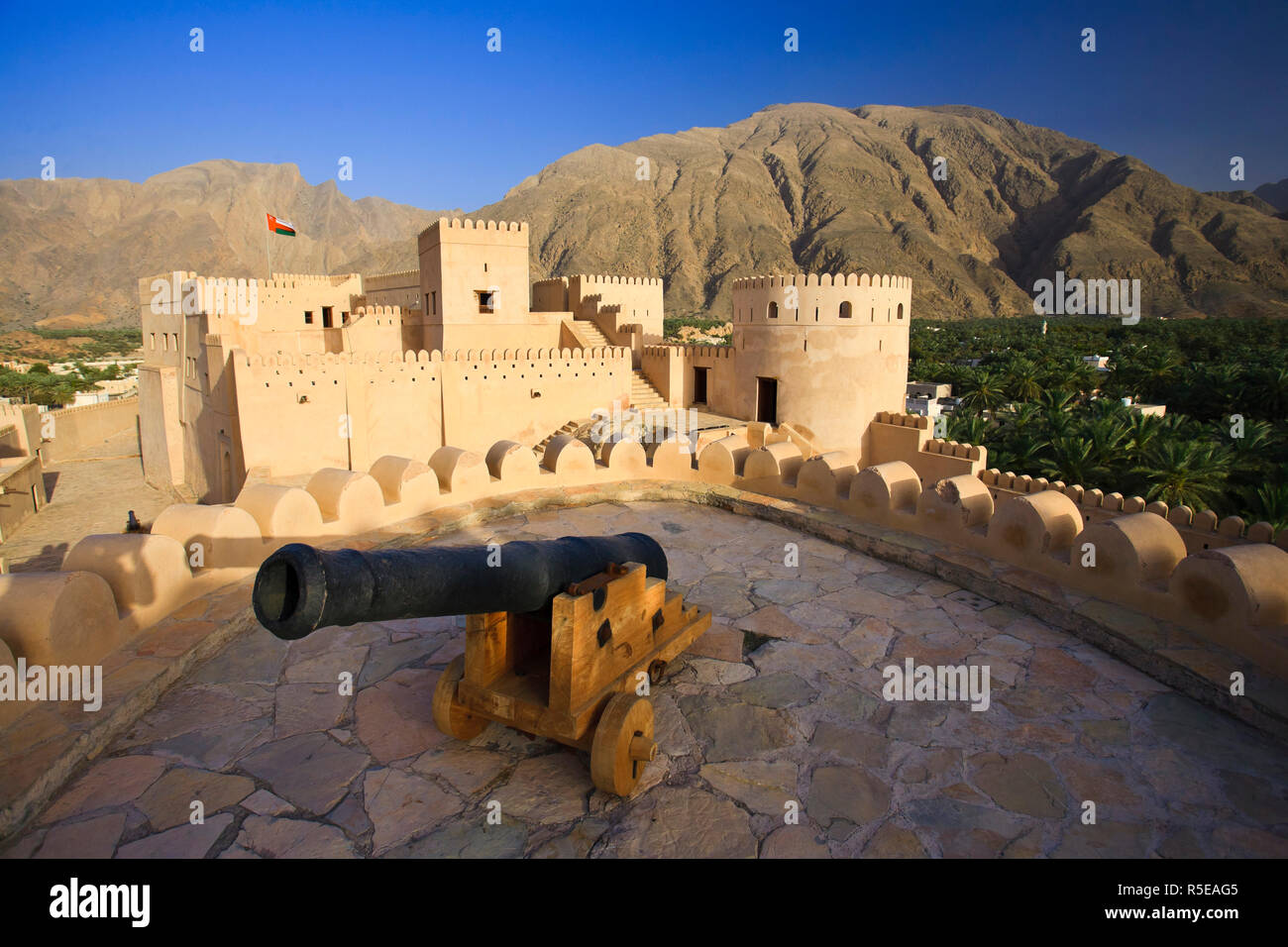 Oman, Nakhal, Nakhal Fort Stock Photo - Alamy