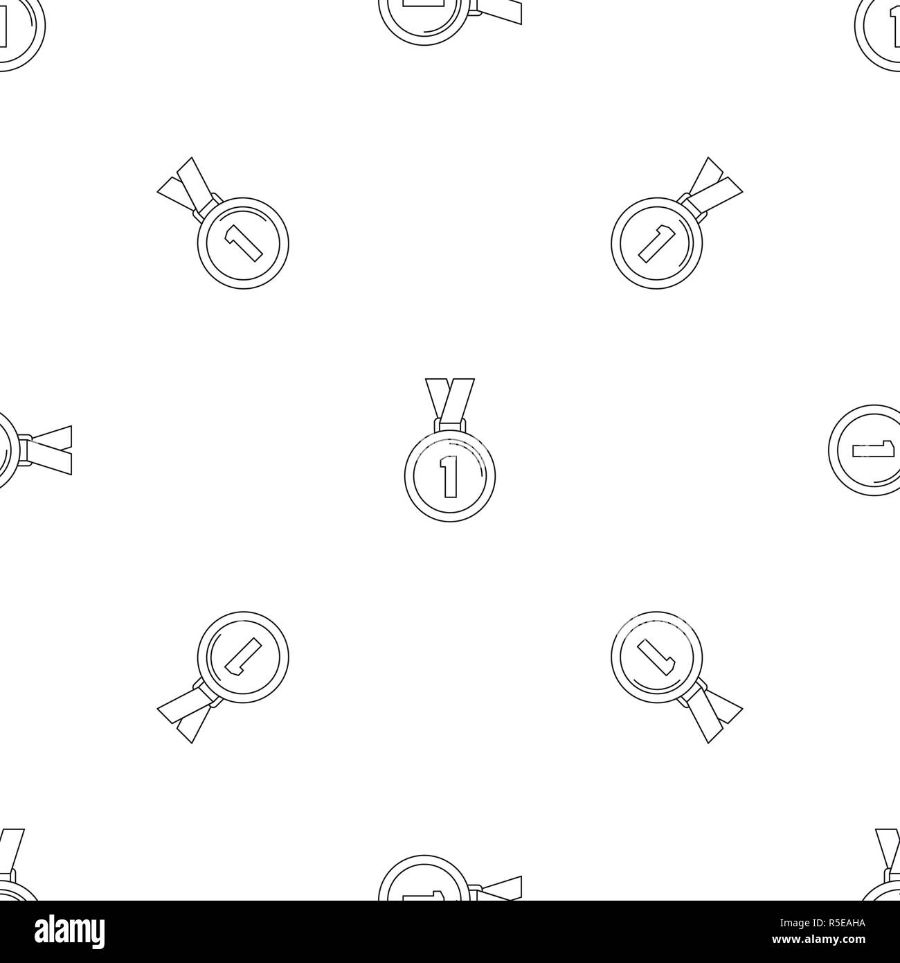 Bowling medal pattern seamless vector repeat geometric for any web ...