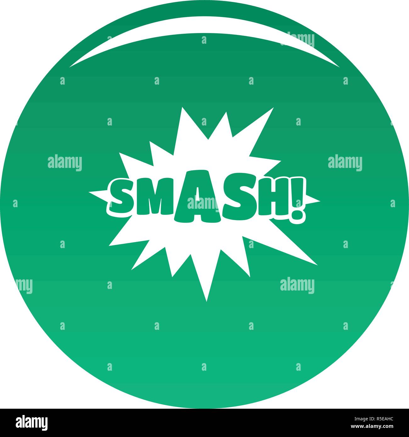 Comic boom smash icon. Simple illustration of comic boom smash vector ...