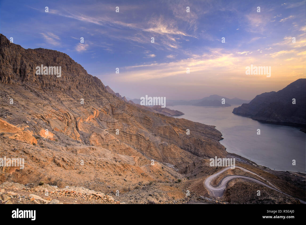 Oman, Musandam Peninsula, Khor Najd Fjord Stock Photo - Alamy