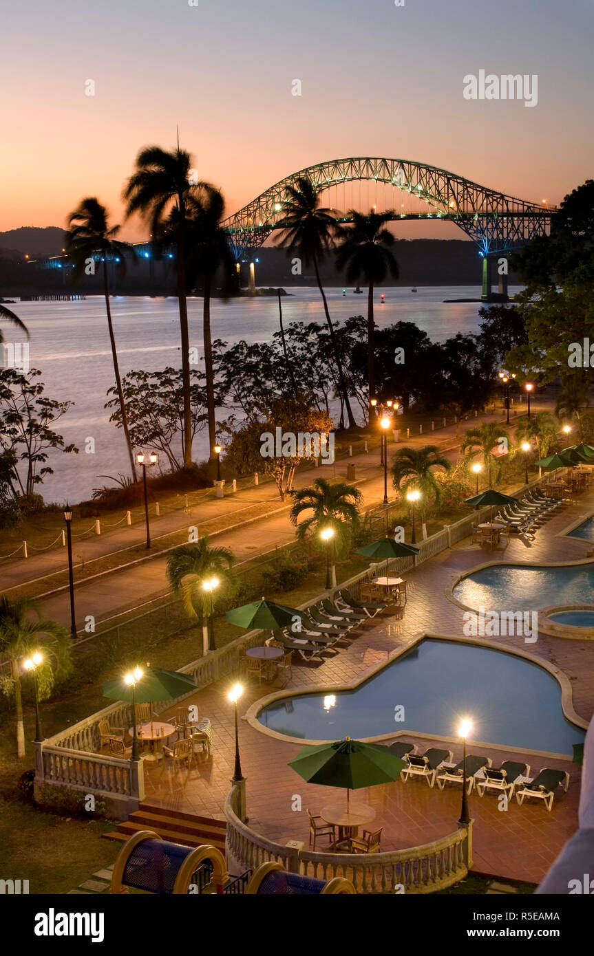 Panama, Panama Canal, Bridge Of The Americas, Pacific Entrance, Amador ...
