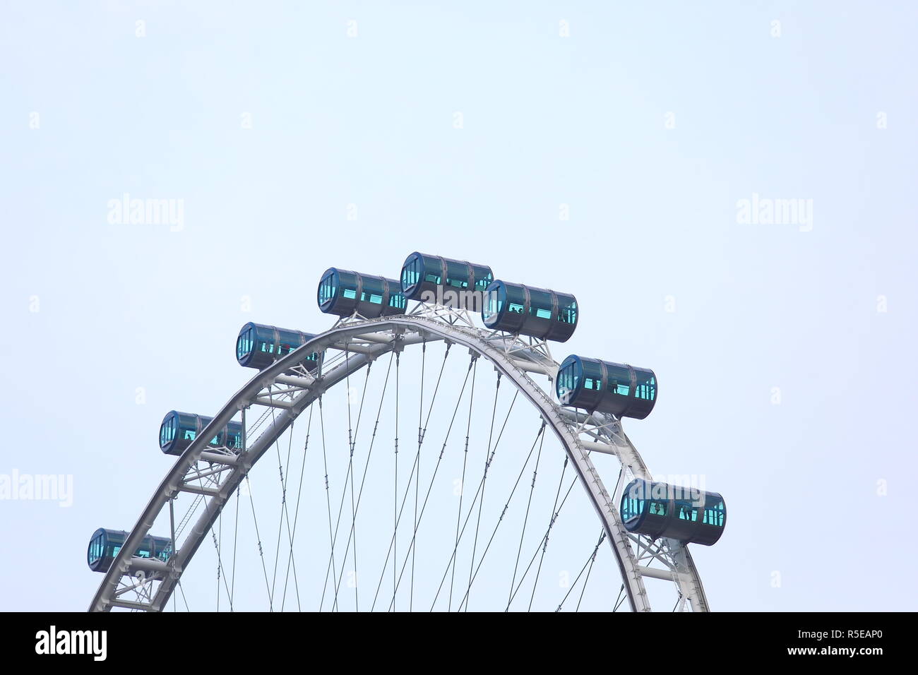 Singapore flyer ferris wheel in Singapore Stock Photo - Alamy