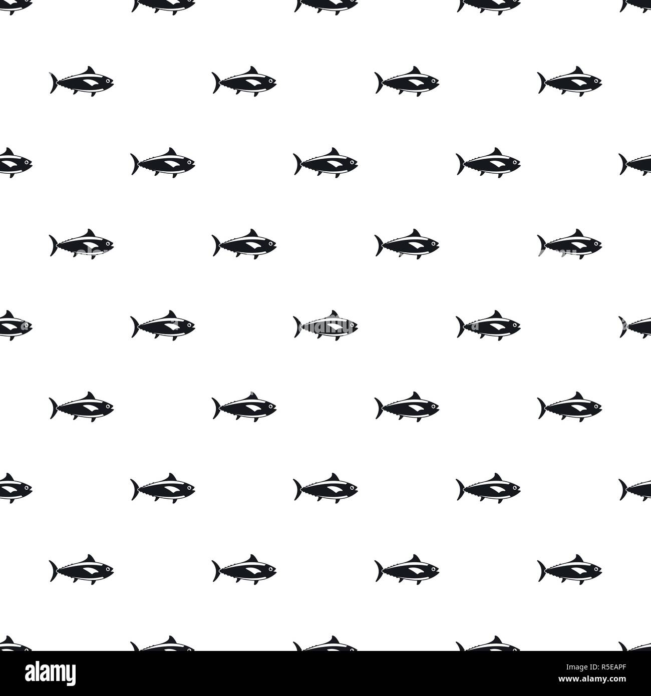 Tuna fish pattern seamless vector repeat geometric for any web design ...
