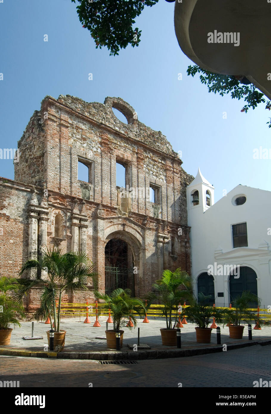 Panama, Panama City, Casco Viejo, The Old Quarter, Iglesia de Santo ...