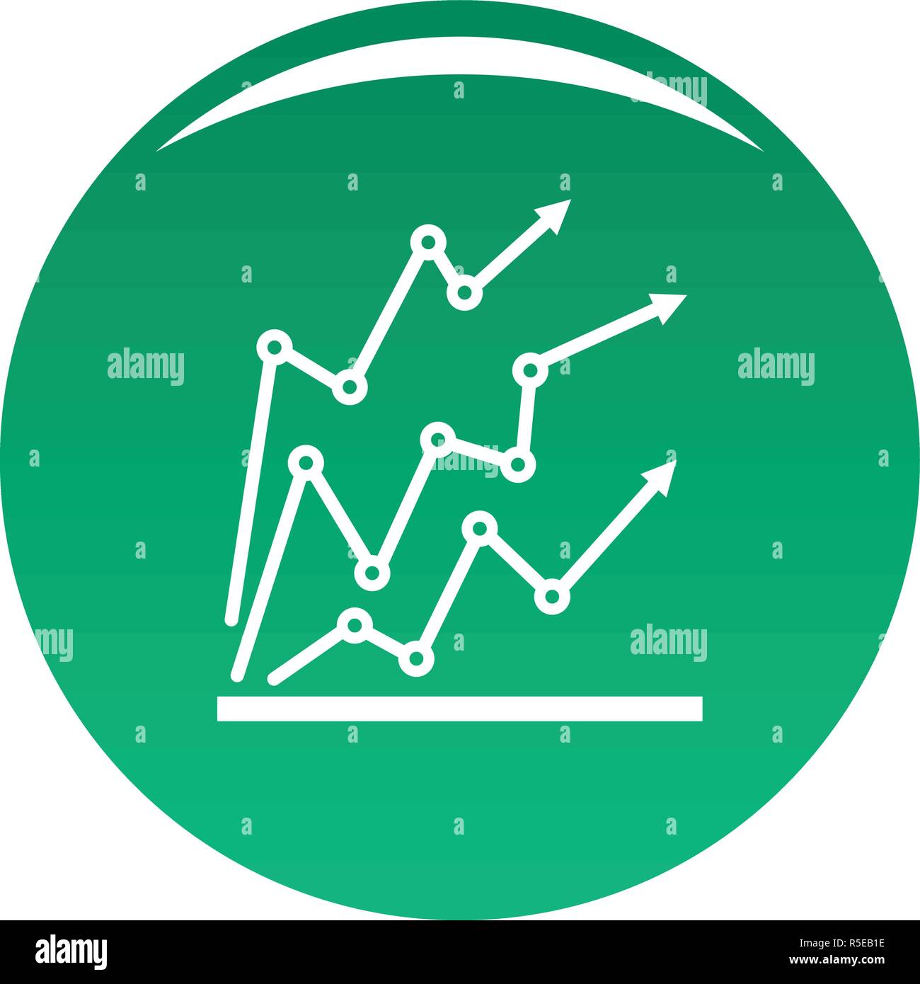 Chart icon. Simple illustration of chart vector icon for any any design ...