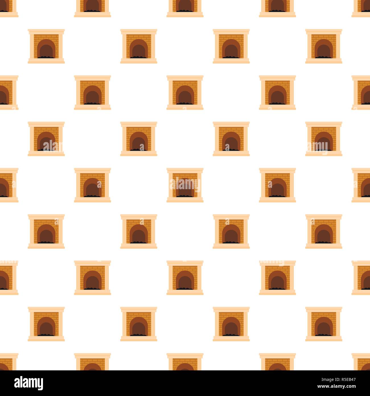 Fireplace for fire pattern seamless vector repeat for any web design ...