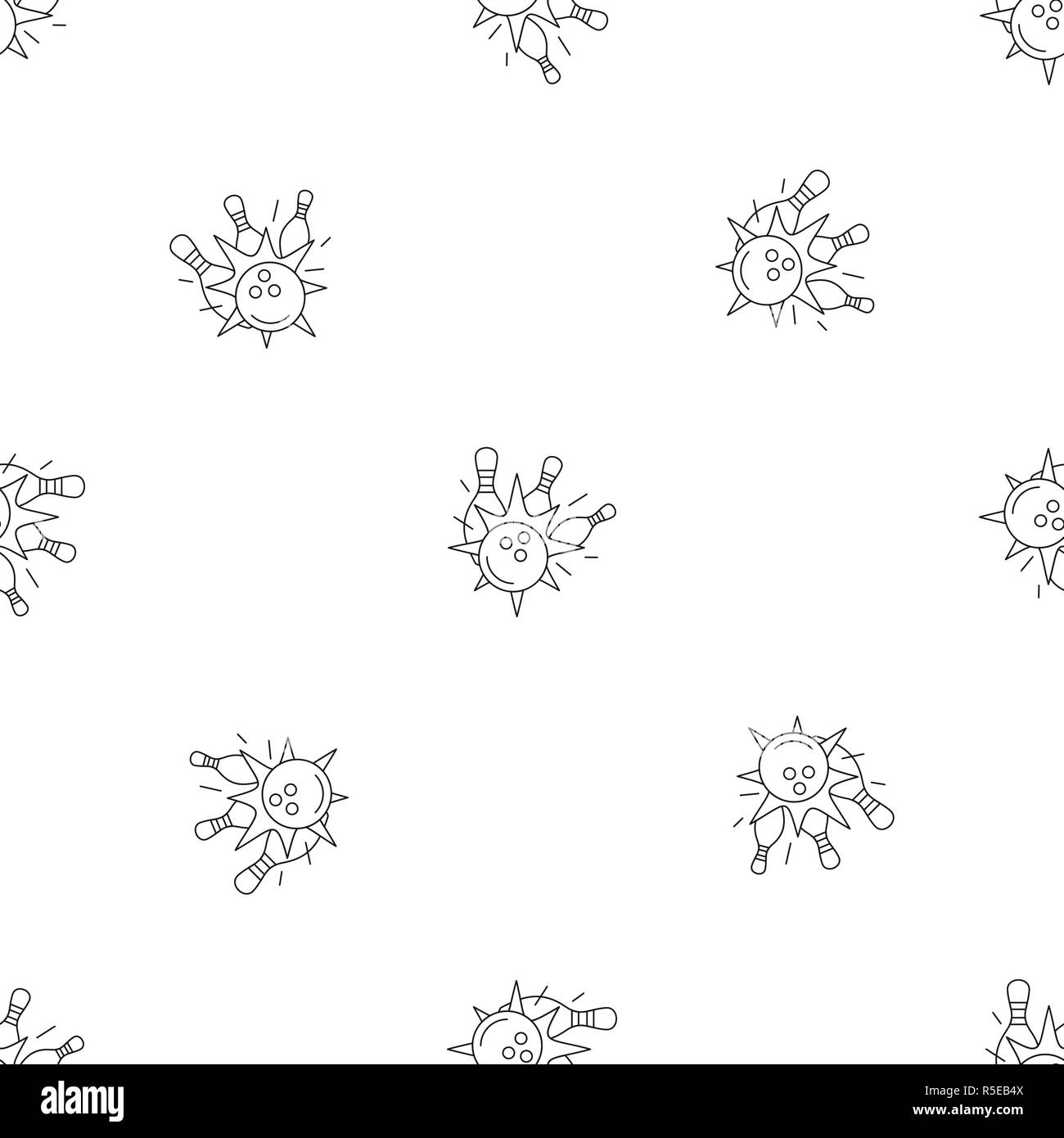 Bowling strike pattern seamless vector repeat geometric for any web ...