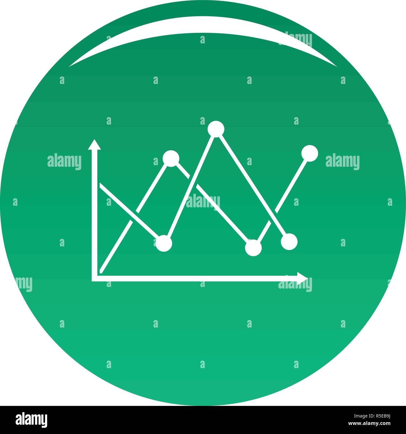 Line diagram icon. Simple illustration of diagram vector icon for any ...