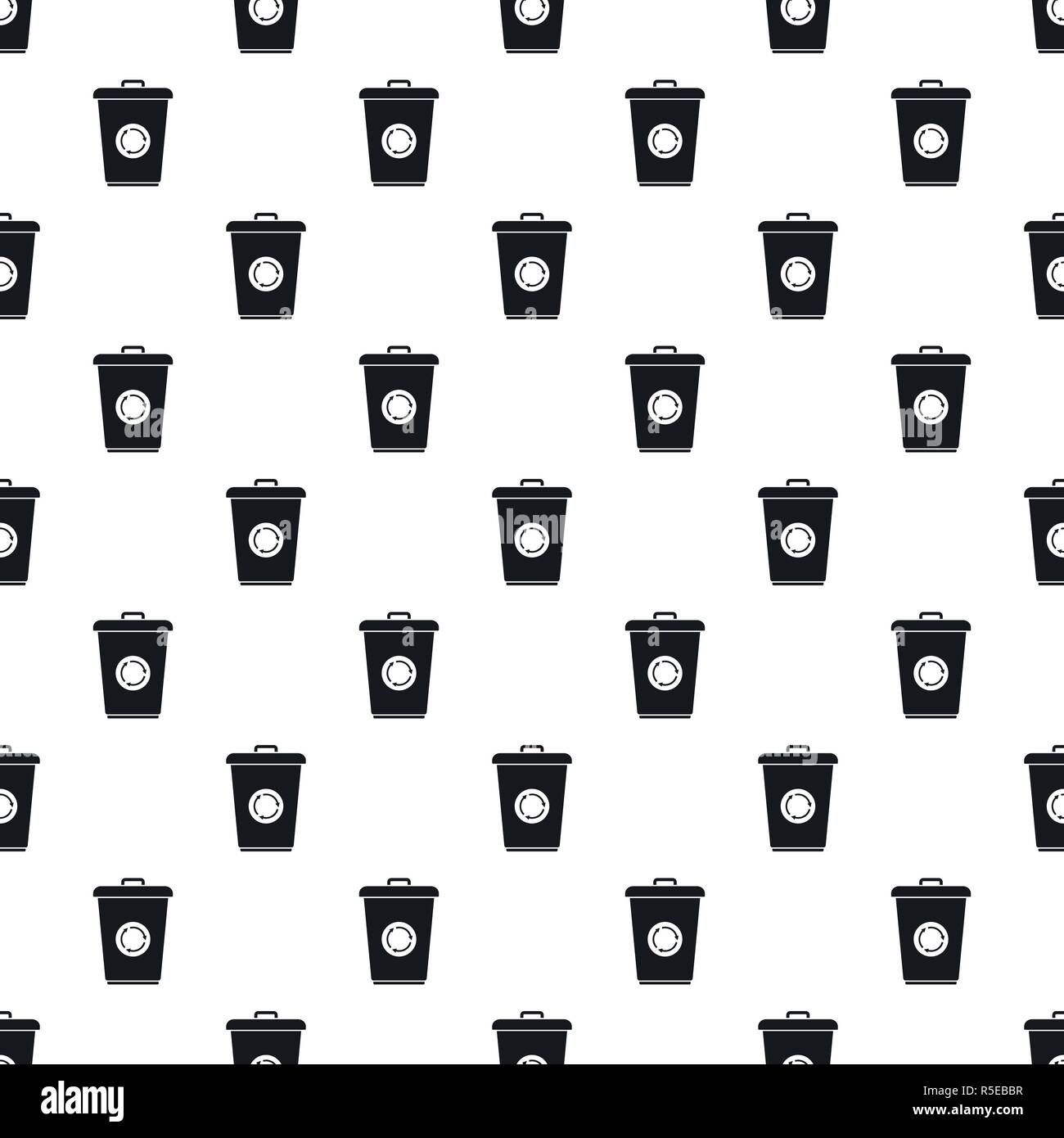 Recycling bin pattern seamless vector repeat geometric for any web ...