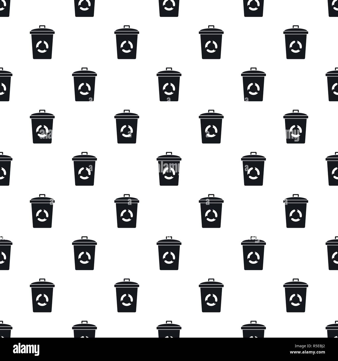 Recycling eco bin pattern seamless vector repeat geometric for any web ...