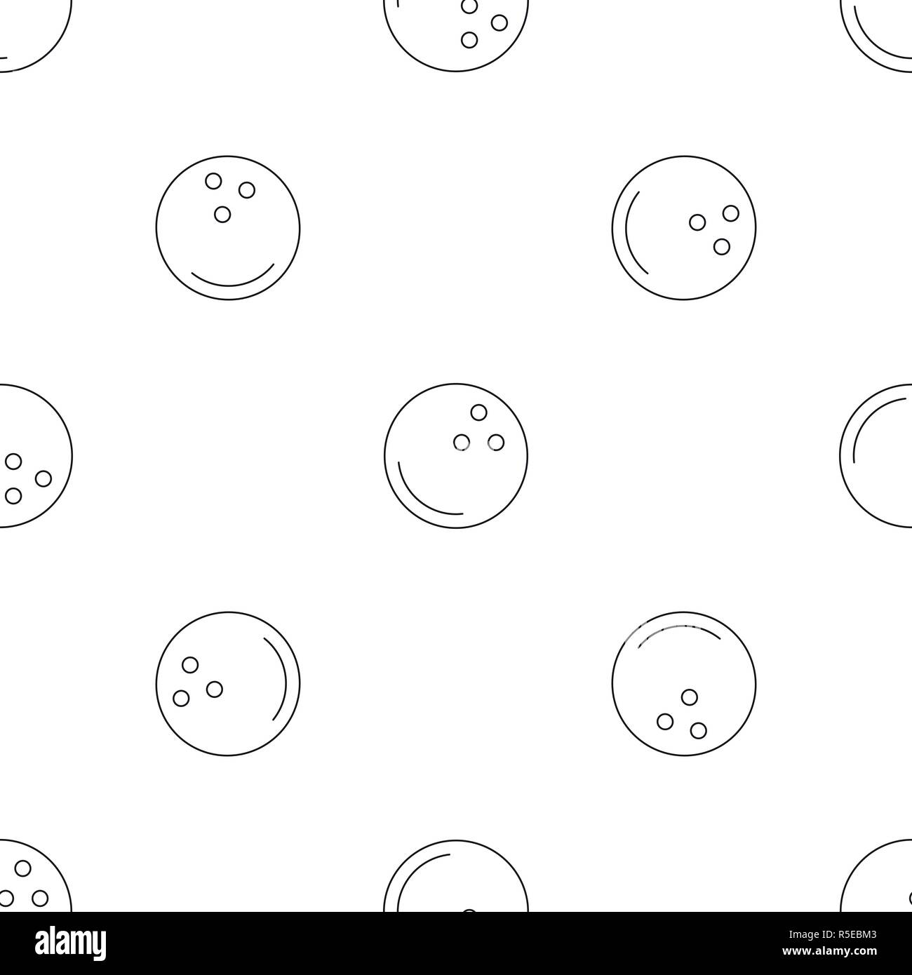 Bowling new ball pattern seamless vector repeat geometric for any web ...