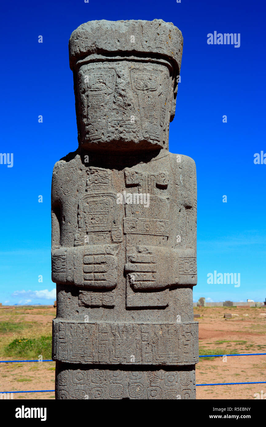 Tiwanaku, Pre-Columbian archaeological site, Peru Stock Photo - Alamy