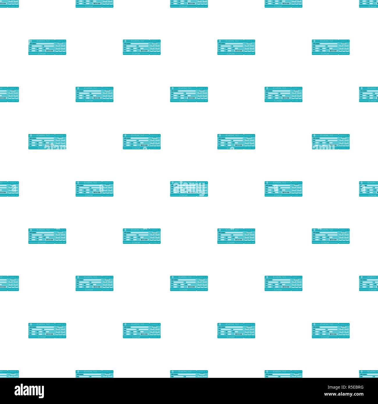 Boarding pass pattern seamless vector repeat for any web design Stock ...