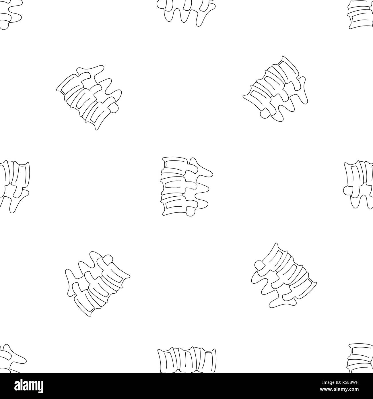 Spinal column discs pattern seamless vector repeat geometric for any web design Stock Vector ...