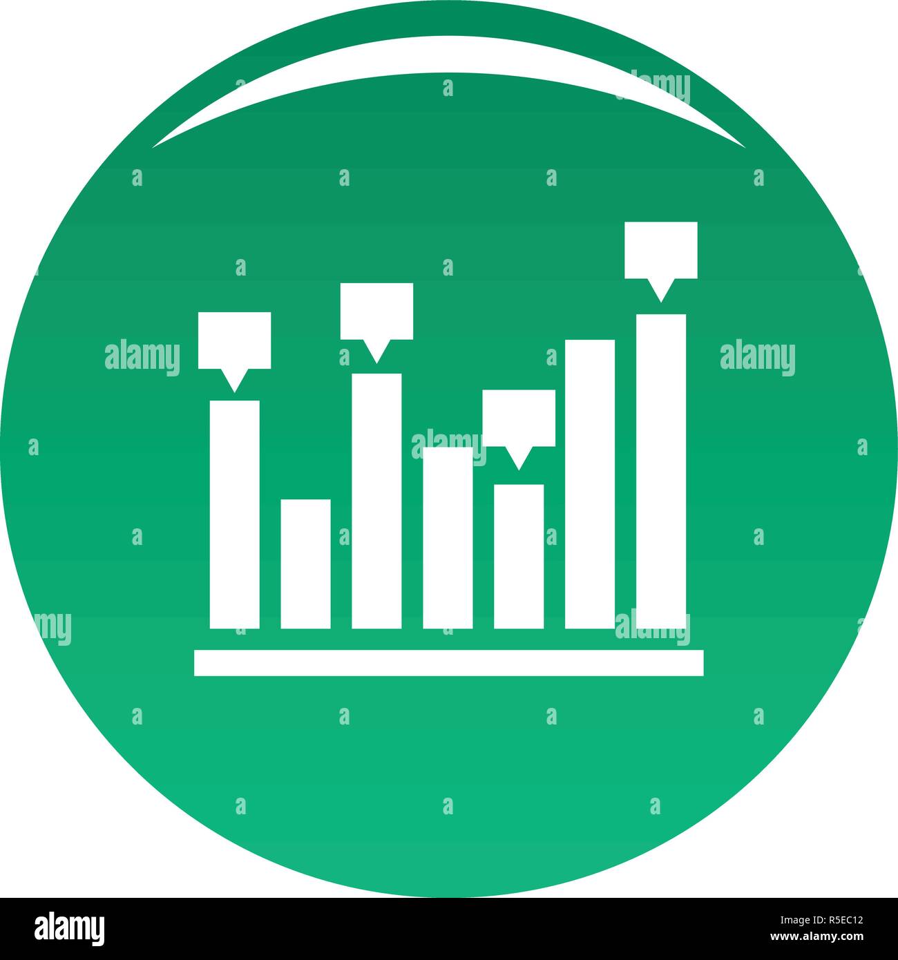 New chart icon. Simple illustration of new chart vector icon for any ...