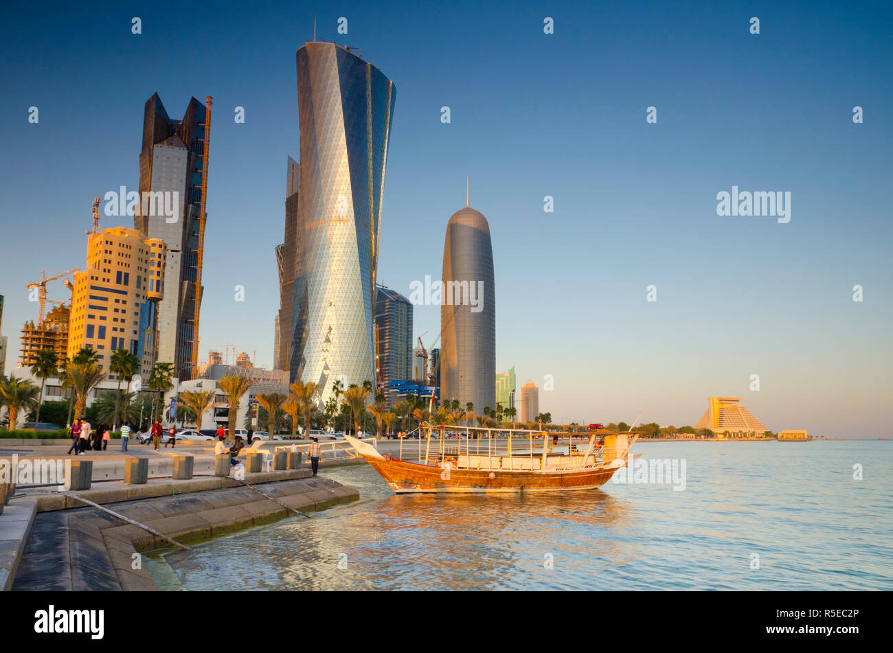 Burj qatar palm tower doha hi-res stock photography and images - Alamy
