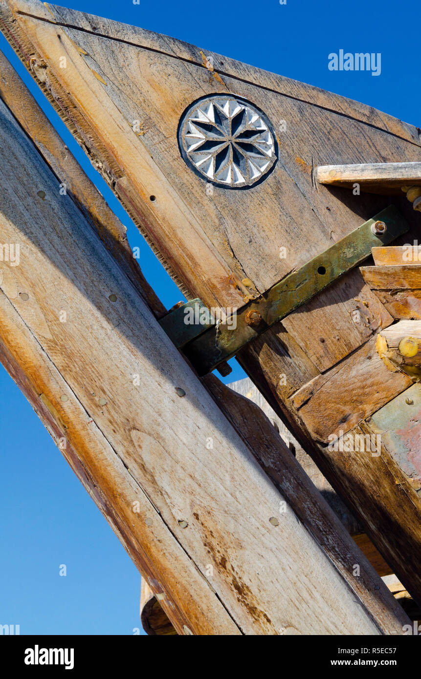 Qatar, Doha, Dhow Harbour, Traditional Dhow details Stock Photo - Alamy